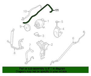 1999-2019 GM Power Brake Booster Outlet Hose Assembly 15804952 GM ...