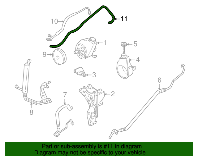 1999-2019 GM Power Brake Booster Outlet Hose Assembly 15804952 GM ...