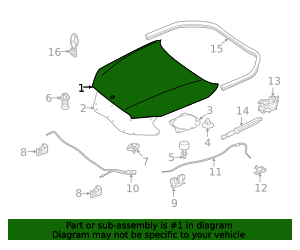 Hood 223-880-11-00 | Mercedes-Benz Parts