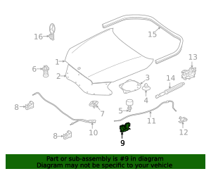 223-905-71-03 - Hood Contact Switch 2021-2023 Mercedes-Benz | Mercedes ...
