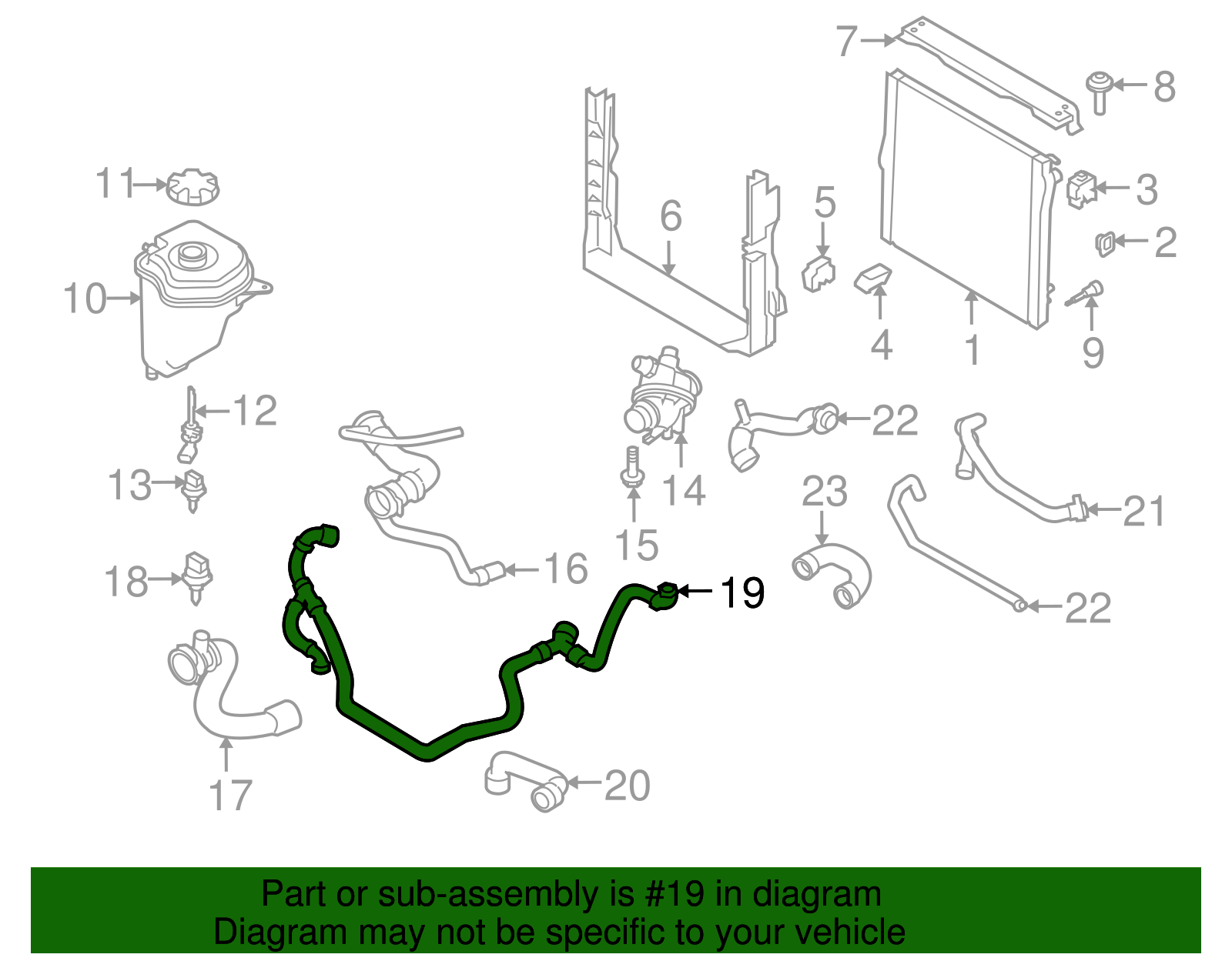 2007-2010 BMW X5 Inlet Hose 17-12-7-537-109 | BMW OEM Parts