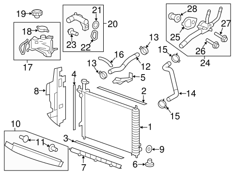 2007-2014 GMC Acadia Engine Coolant / Thermostat Housing Genuine OEM ...