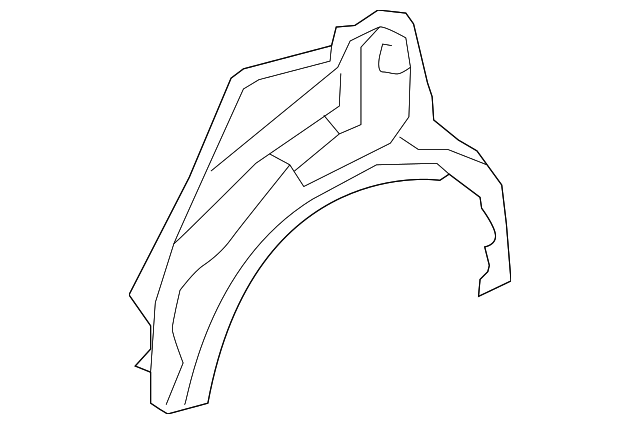 2009-2013 Toyota Matrix Outer Wheelhouse 61632-02110 | Toyota Parts Center