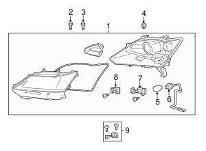 81150-30G80 - Headlamp Assembly - 2013-2015 Lexus | My L Parts