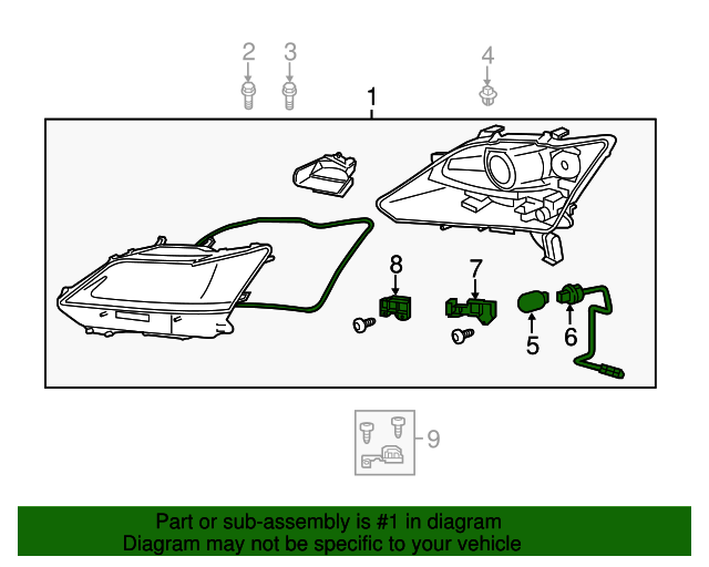 81150-30G80 - Headlamp Assembly - 2013-2015 Lexus | My L Parts