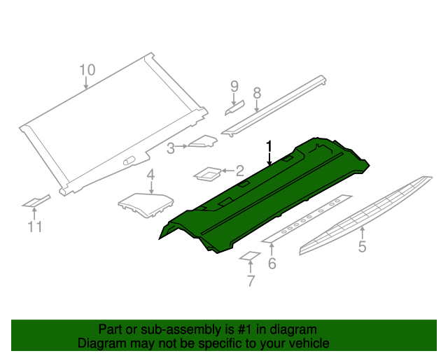 51-46-8-036-454 - Package Tray Trim 2014-2015 BMW | AutoNationParts.com