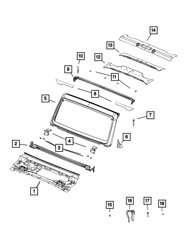 2020-2025 Jeep Windshield Footman Loop 68455153AA | Mopar eStore