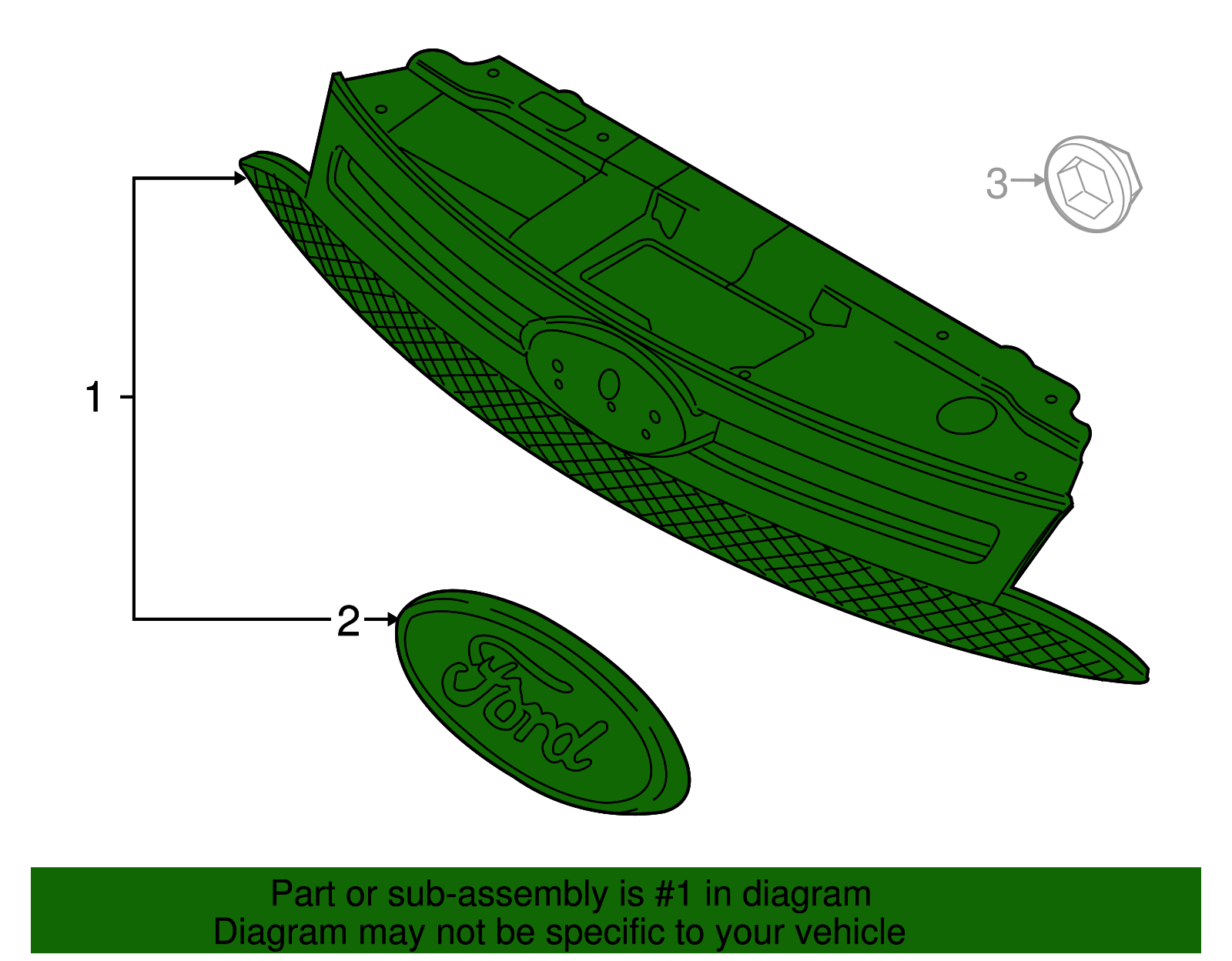 2008-2011 Ford Focus Grille Assembly 8S4Z-8200-BA | Retail Performance ...