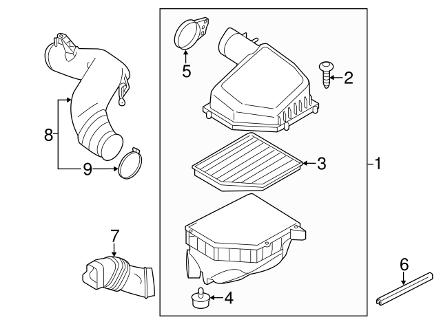 2008-2016 Volvo Engine Air Intake Hose 31338460 | AutoNationParts.com
