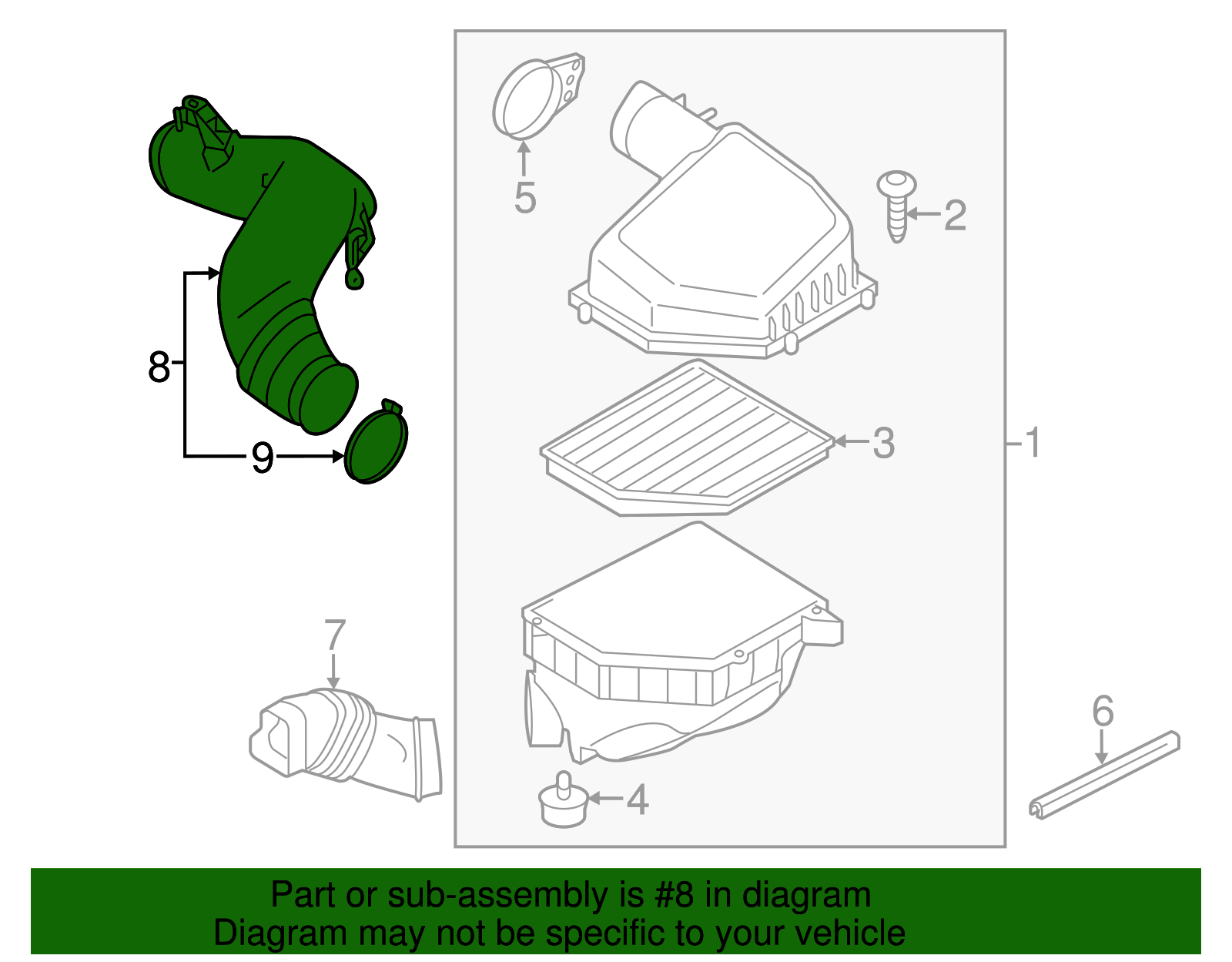 2008-2016 Volvo Outlet Duct 31338460 | OEM Parts Online
