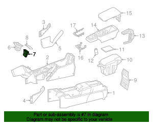 2013-2018 Mercedes-Benz Ash Tray 463-810-06-30 | AutoNationParts.com