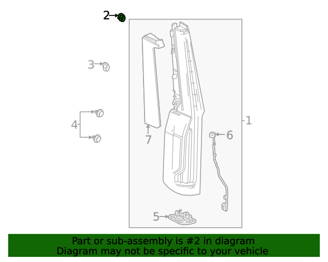 2021-2022 Cadillac Tail Lamp Retainer 84554926 | GMPartsDirect.com