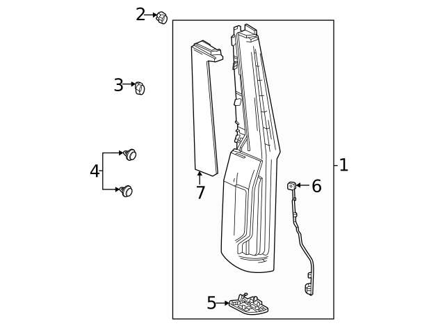 2021-2024 Cadillac Rear Driver Side Bumper Fascia Tail Lamp Opening ...