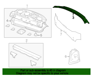 2011-2020 Chrysler 300 Upper Reinforced 68037697AB | TascaParts.com