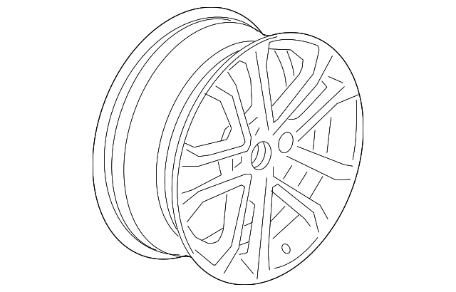 2014-2020 GM 18x7.5-Inch 7-Split-Spoke Aluminum Wheel with Bowtie Logo ...