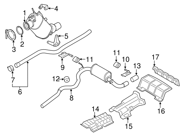2014-2018 BMW Converter Clamp 18-30-8-512-137 | OEM Parts Online