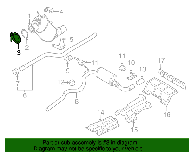 18308512137 - 2014-2018 BMW Converter Clamp (18-30-8-512-137) | BMW of ...