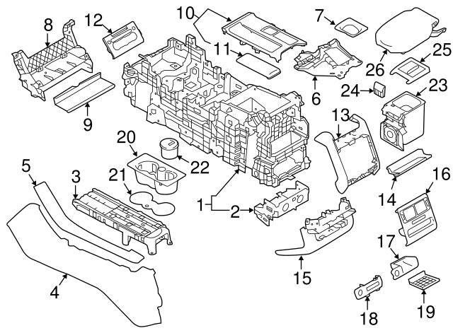Genuine OEM Armrest Part# LR044757 Fits 2014-2022 Land Rover Range ...