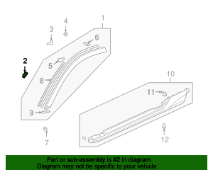 90651-S3Y-003 - Pillar Molding Clip 2000-2006 Honda Insight | Honda ...