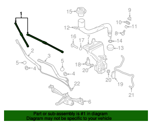 31689263 - Wiper blade kit without heating -SET OF 2 - 2018-2020 Volvo ...