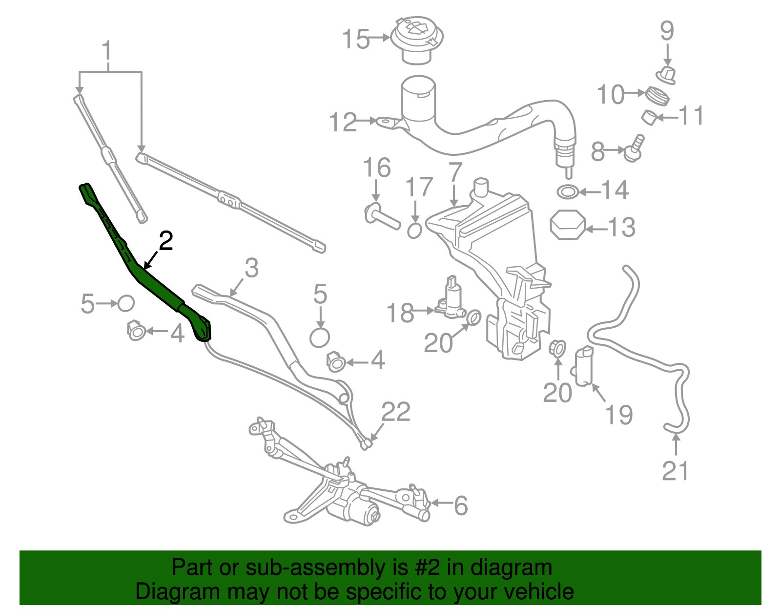 31416840 - Windshield Wiper Arm 2018-2025 Volvo XC60 | AutoNation Parts