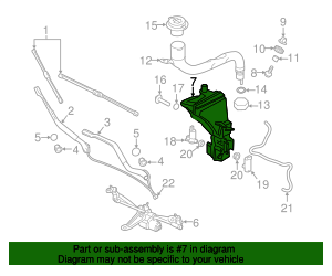 2018-2024 Volvo XC60 Washer Fluid Reservoir 32328198 | AutoNationParts.com