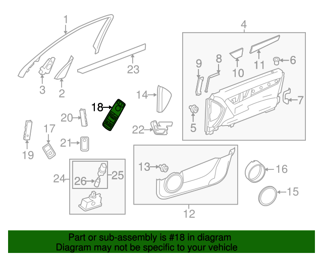 Switch Block 204-905-39-05-64-9107 | MB OEM Parts