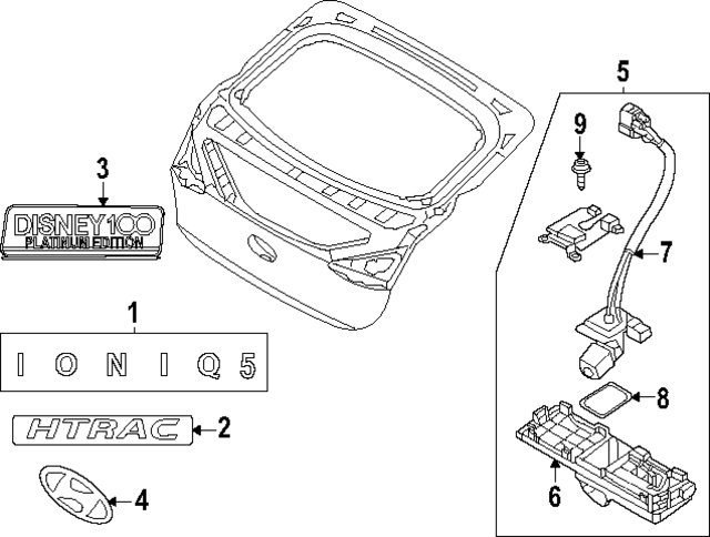 Genuine Opener Assembly for 2022-2024 Hyundai Ioniq 5 | Part# 99240 ...
