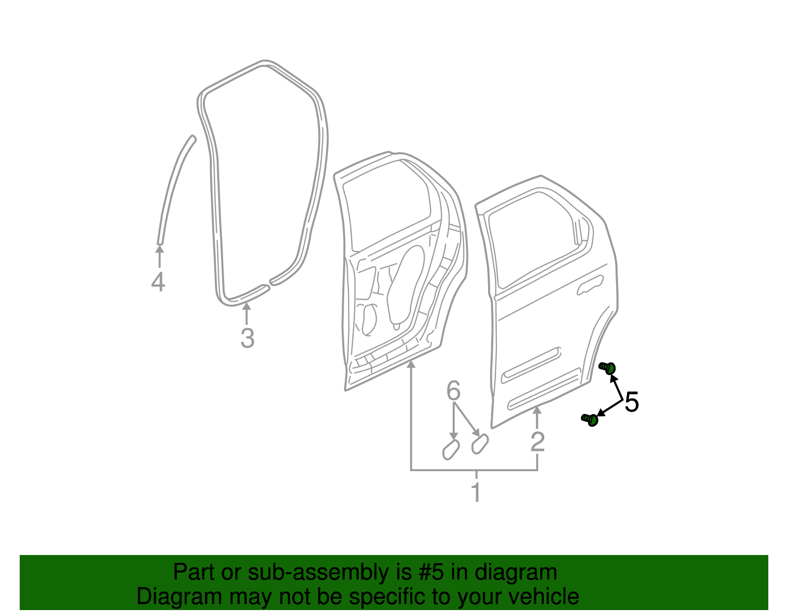 2001-2007 GM Overslam Bumper 10412184 | OEM Parts Online