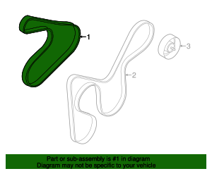 25212-2B030 - Serpentine Belt 2012-2013 Kia | Kia.Parts Store