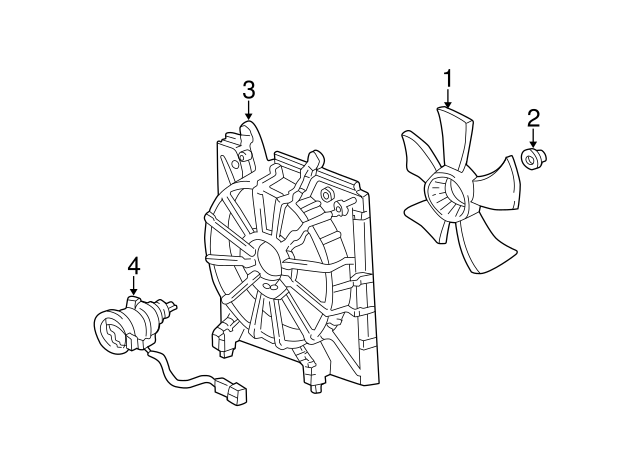 19015-RGL-A01 - Shroud - 2005-2010 Honda Odyssey | Genuine Honda Parts