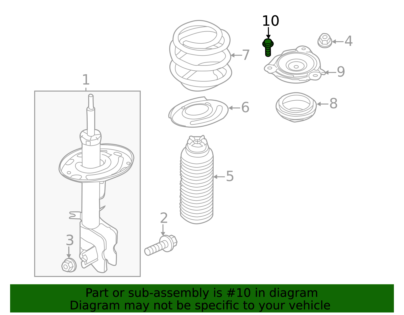 2013-2020 Nissan Strut Mount Bolt 54459-3JA0A | Ziegler Nissan of ...