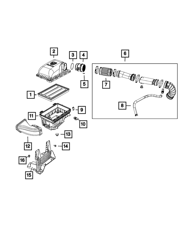 2014-2019 Ram Air Cleaner Body 68232657AC | Canada Mopar® Estores