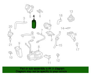 210-470-03-59 - Vapor Canister 1996-1997 Mercedes-Benz E 320 ...
