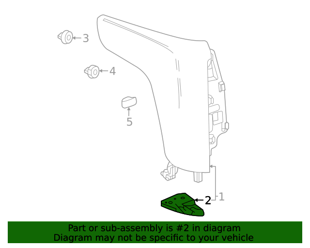 2020-2024 Cadillac XT6 Passenger Side Rear Bumper Fascia Tail Lamp ...