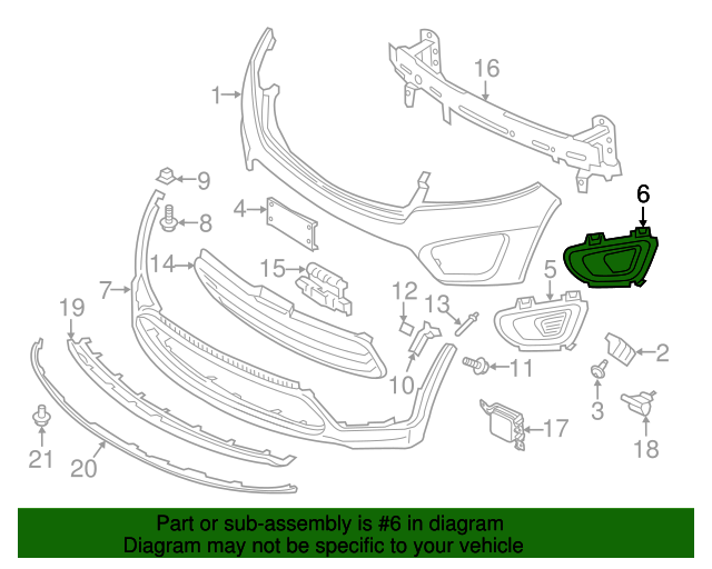 86526-C6020 - Side Trim 2016-2018 Kia Sorento | Kia.Parts Store