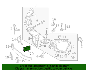 222-620-01-95 - Extension 2014-2020 Mercedes-Benz | AutoNationParts.com