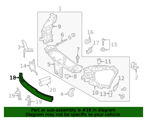Mercedes-Benz OEM Impact Bar Part# 222-620-36-01 | OEM Vehicle Parts