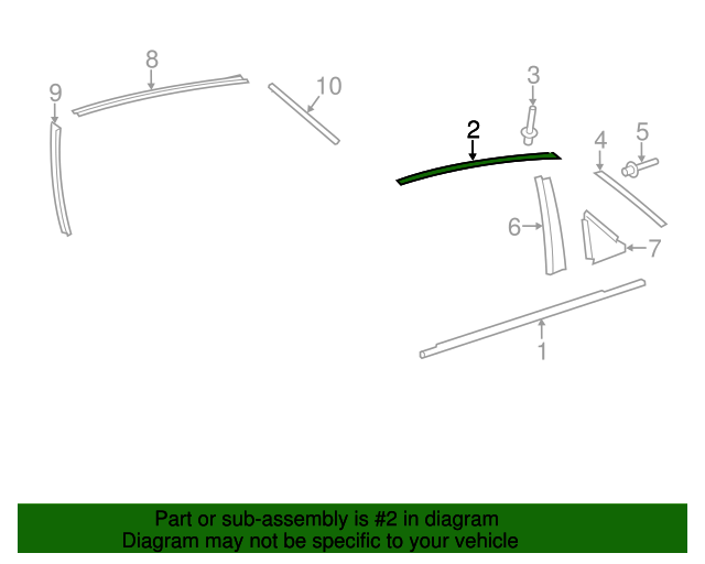 75763-07020 - Upper Molding - 2013-2018 Toyota Avalon | OEM Genuine ...