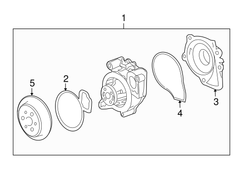 Water Pump for 2012 Chevrolet Equinox | GMPartsDirect.com
