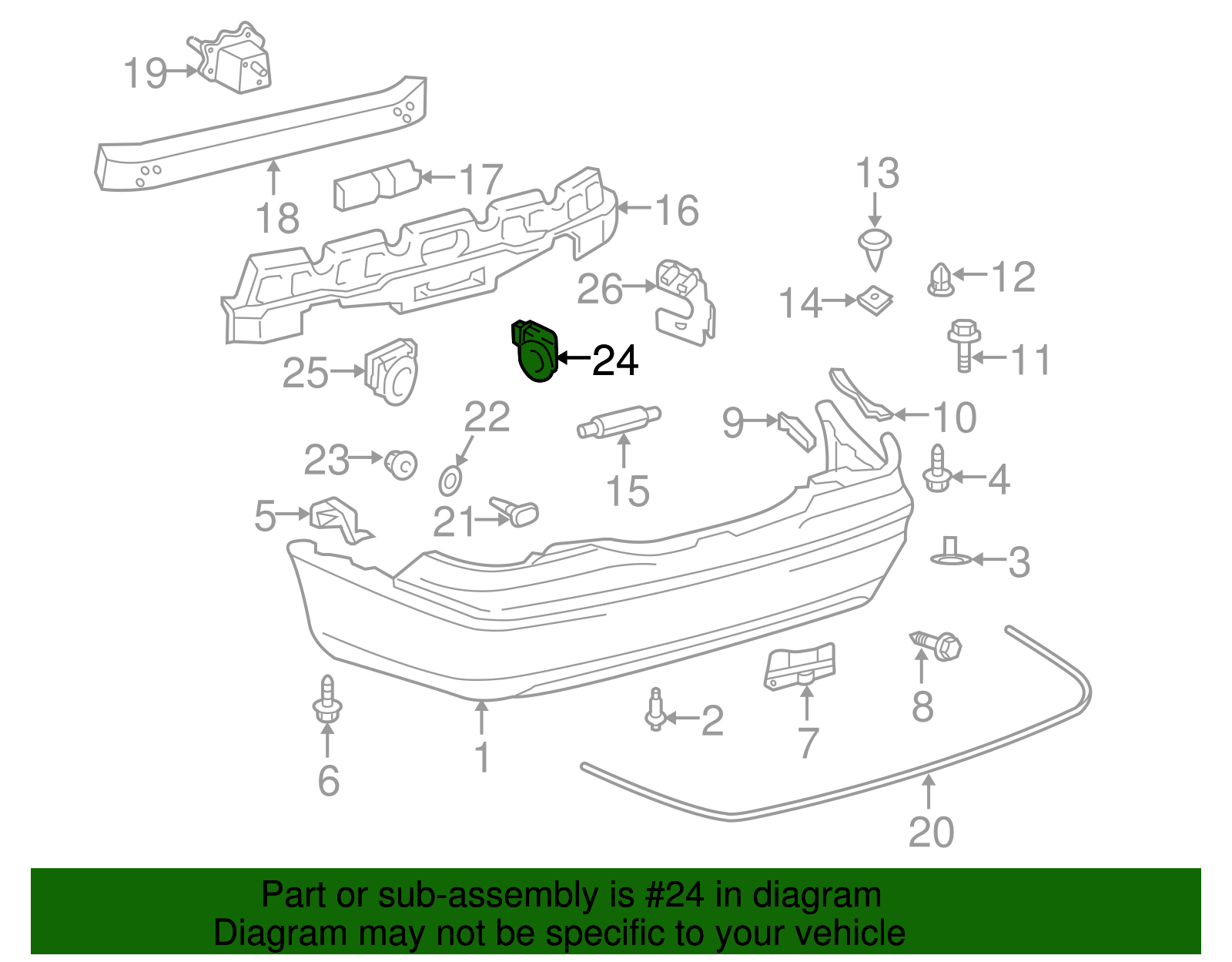 89341-50011-B2 - 2004-2006 Lexus LS430 - Distance Sensor | My L Parts