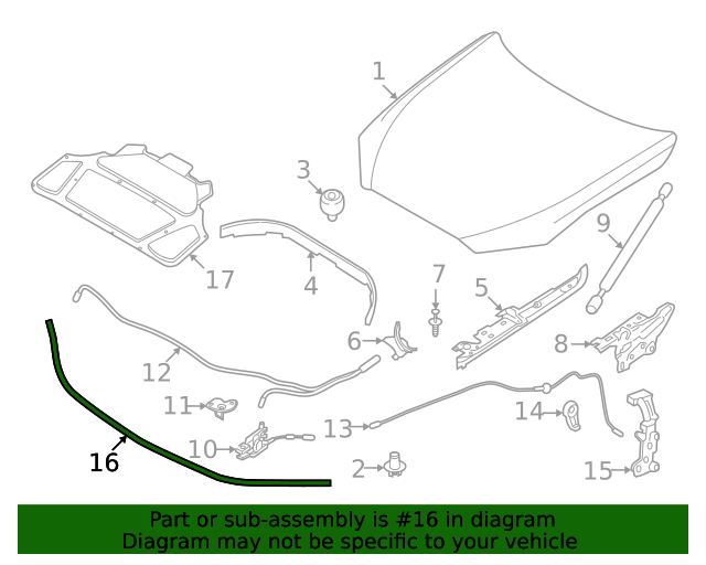 Genuine BMW 51-76-7-419-379 | Front Weather-Strip | FREE Shipping on ...