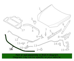 51-76-7-419-379 - Seal, engine bonnet, front 2019-2024 BMW | AutoNation ...