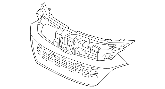 71121-T7W-A51 - Base, Front Grille - 2019-2020 Honda HR-V | Genuine ...