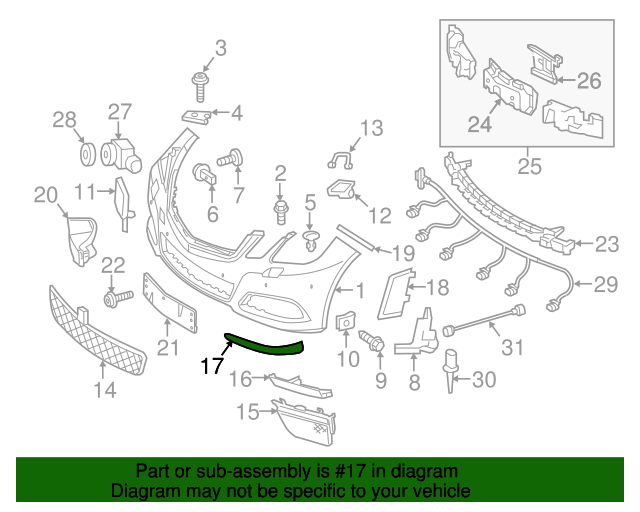 212-885-03-22 - Trim Molding 2010-2013 Mercedes-Benz E 63 AMG ...