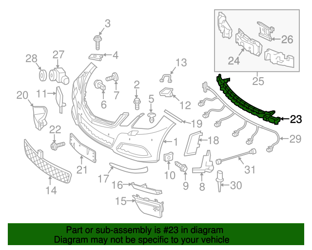 212-885-17-65 - Center Reinforced 2010-2013 Mercedes-Benz E 63 AMG ...