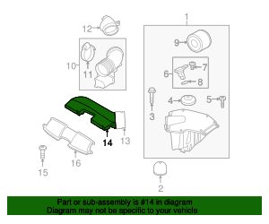 2008-2013 BMW 128i | Air Inlet Duct | 13717547593 | BMW OEM Parts Store
