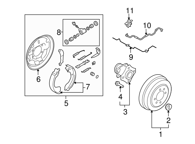 2007-2021 Nissan Drum Brake Inspection Plug 44098-ED001 | Nissan Parts Plus