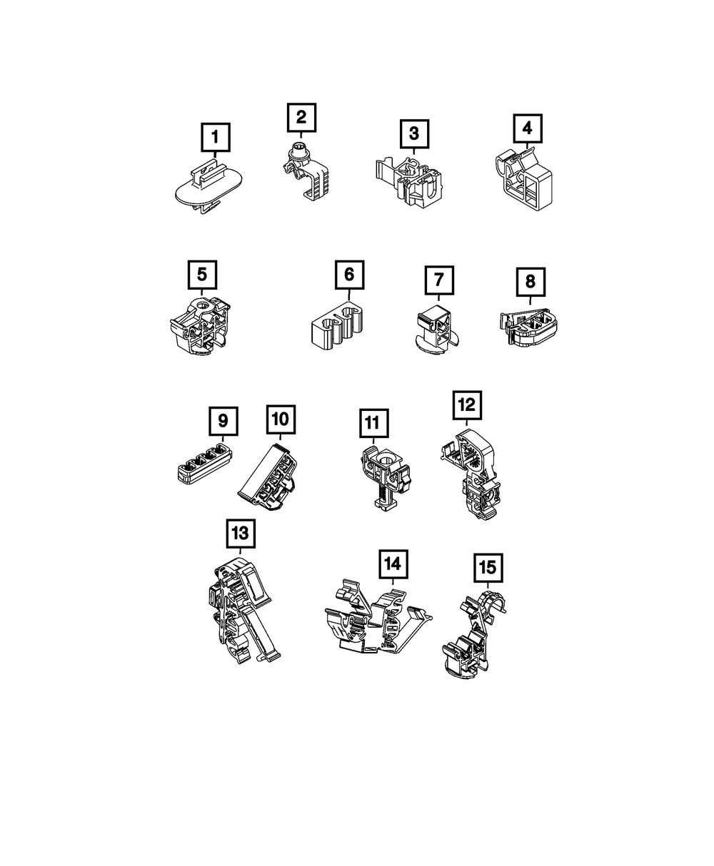 2012-2025 Mopar Wiring Clip 6509798AA | My Mopar Parts