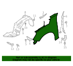 2019-2025 Nissan Altima Fender 63101-6CA0A | Nissan Parts Plus